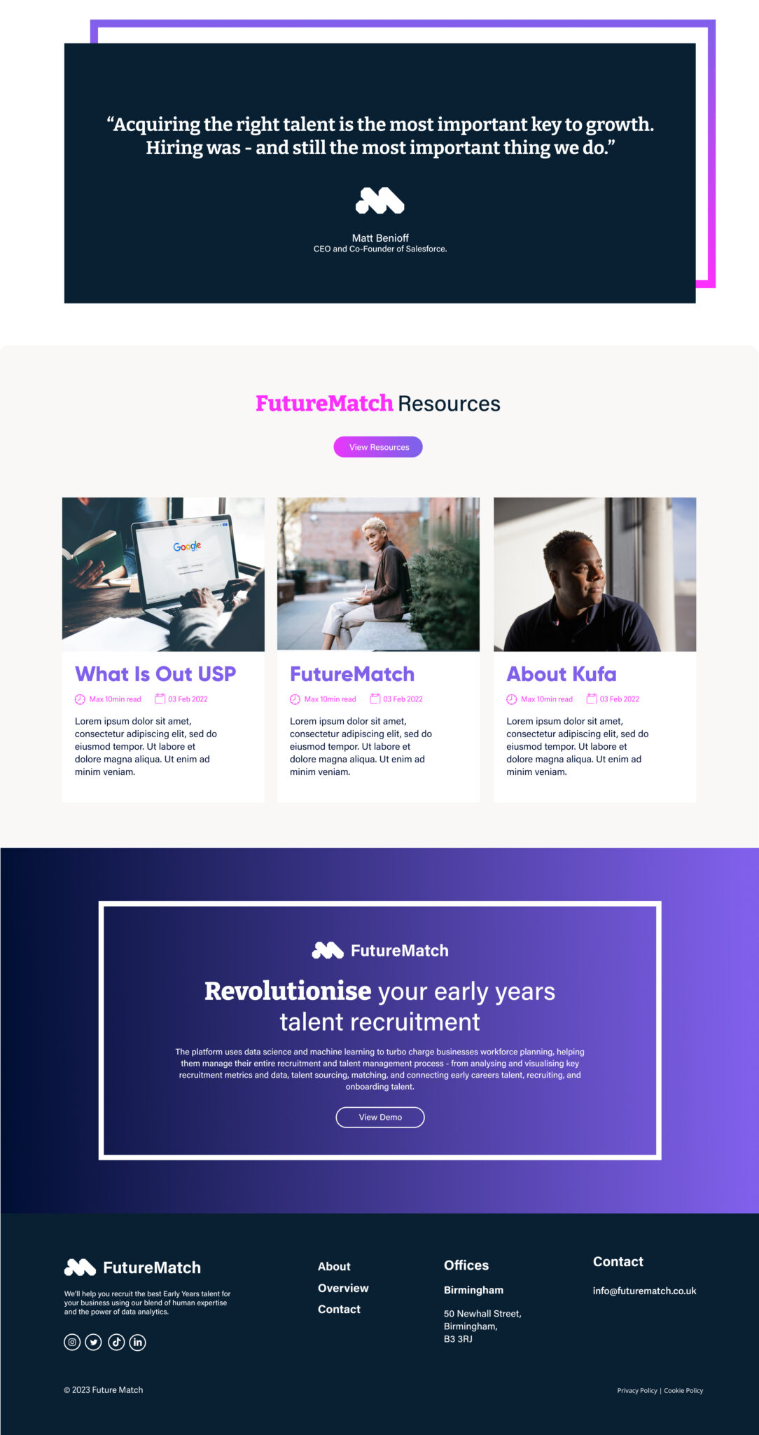 FutureMatch UX/UI & Web Design - Lincoln Collective